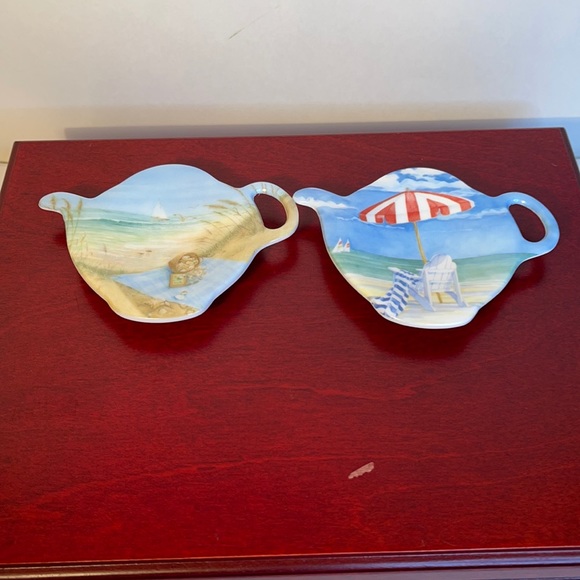 Source Unknown | Kitchen | Vintage Teabag Holder Teapot Trinket Dish ...
